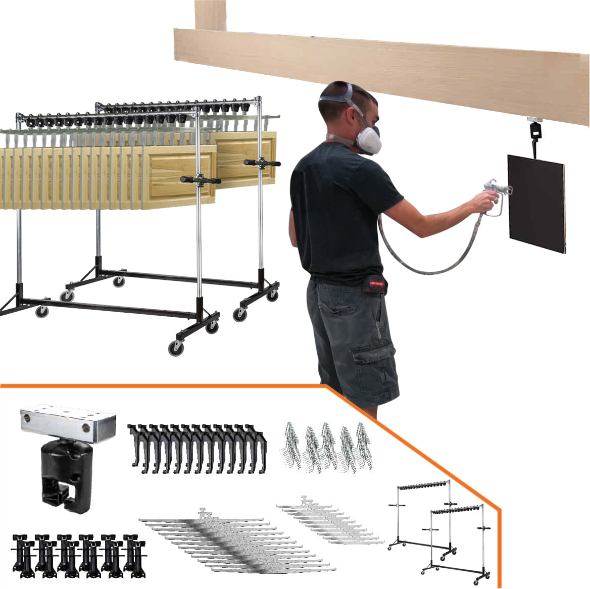 PivotPoint Cabinet Spray Finish and Dry System Kit (40 Part) — Centex ...
